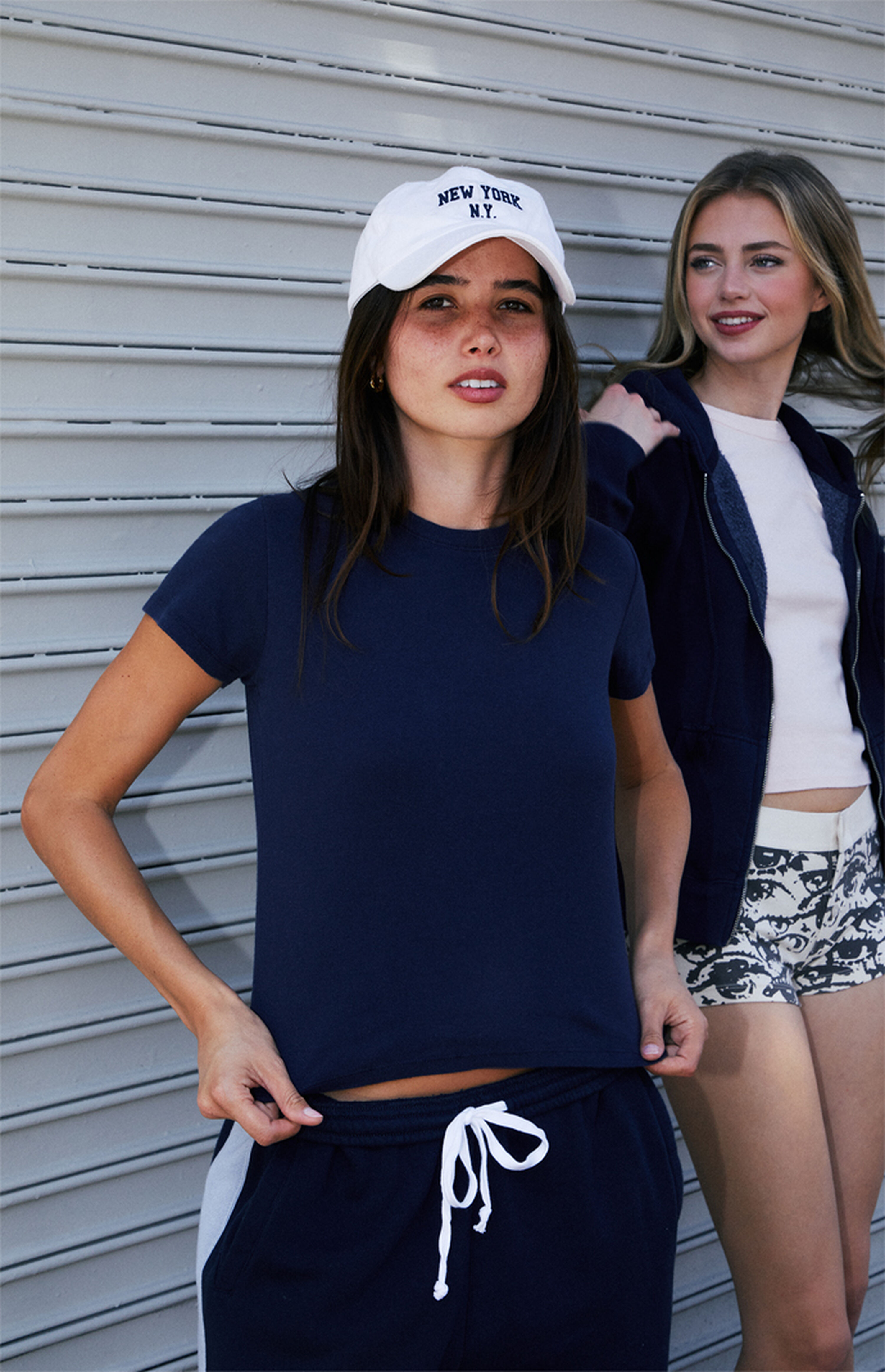 John Galt Blue Emma Short Sleeve T-Shirt | PacSun