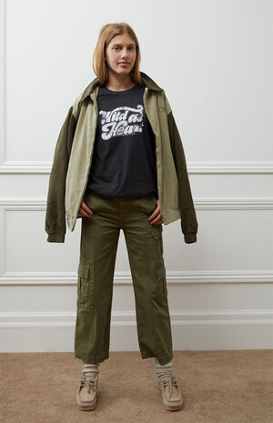 Pacsun Kids Olive Low Rise Puddle Pants | PacSun