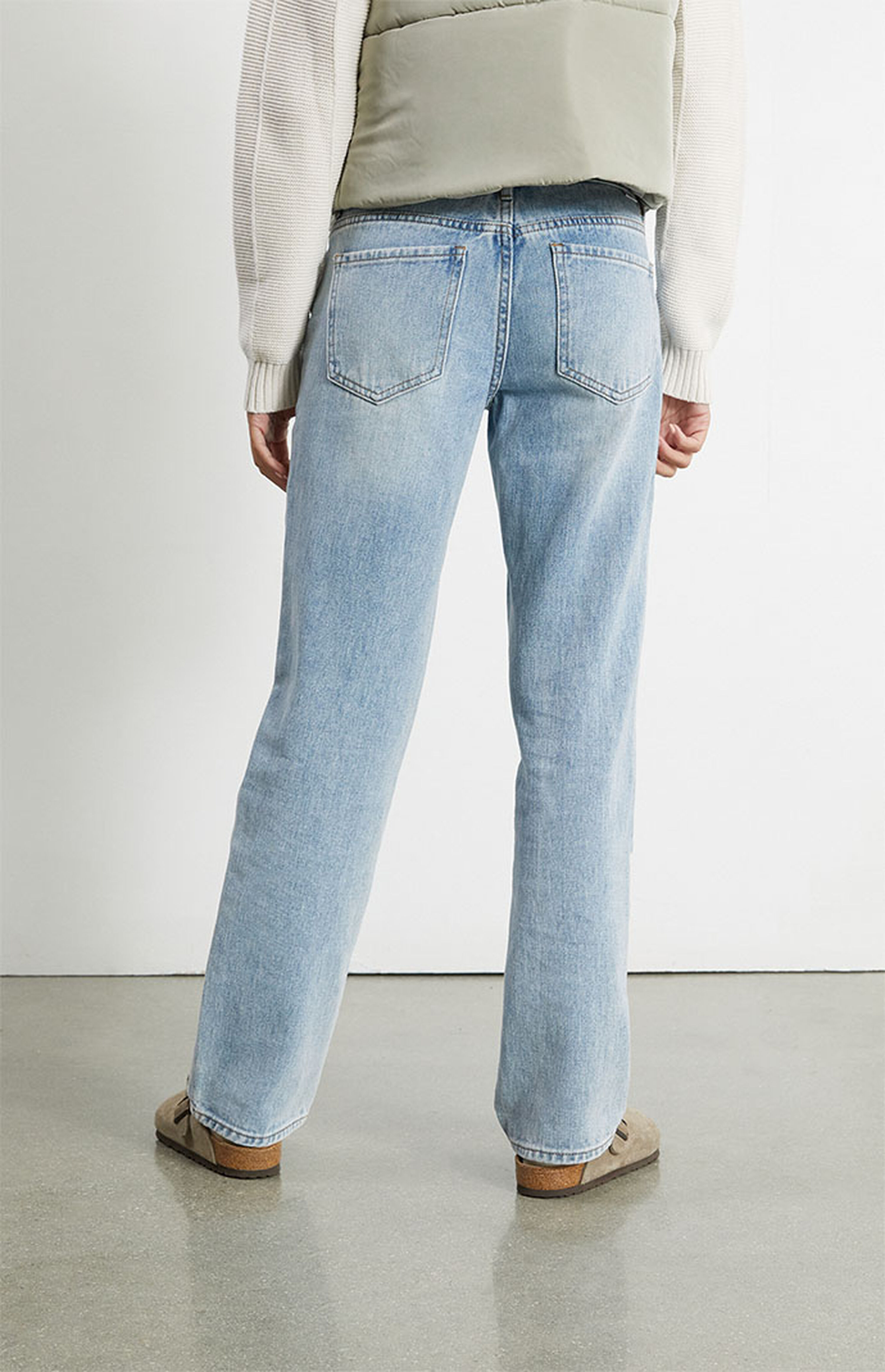 PacSun Light Blue Low Rise Straight Leg Jeans | PacSun