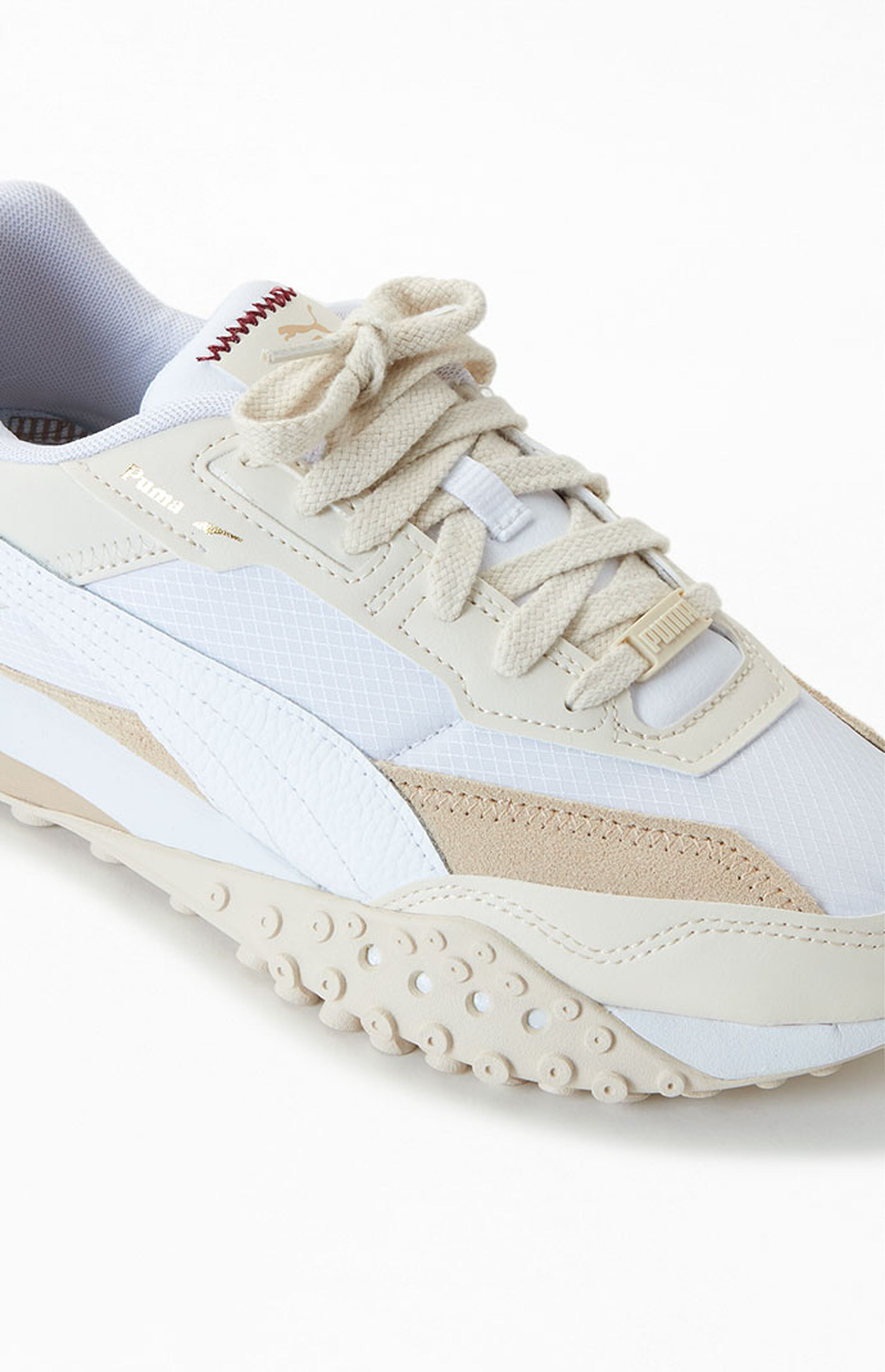 Puma Women's Beige Blacktop Rider Sneakers | Pacsun