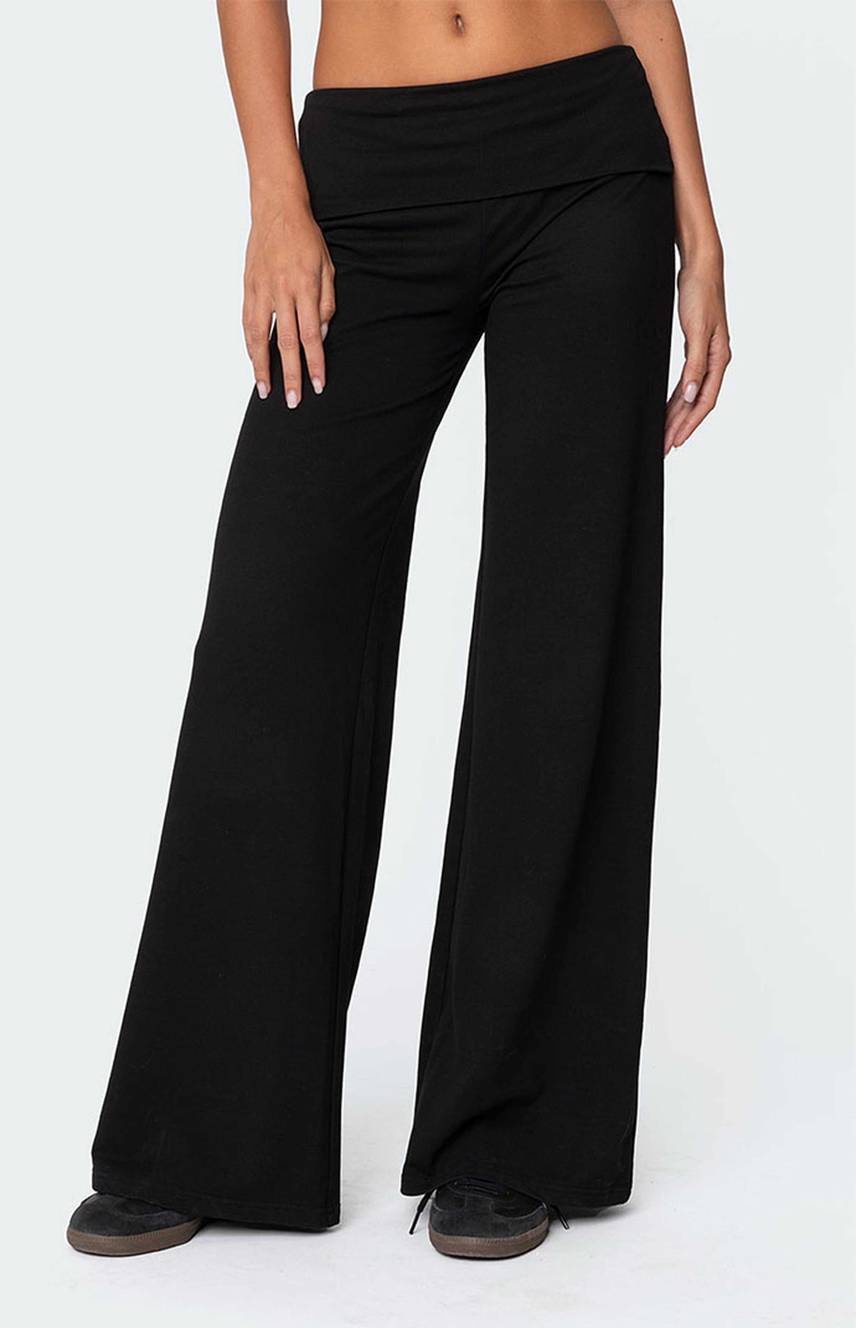 Edikted Wide Leg Fold Over Pants | Pacsun