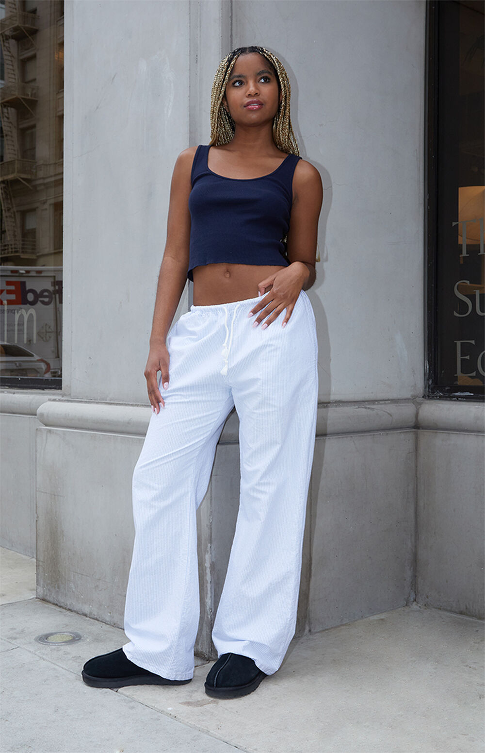 John Galt Blue Sheena Tank Top | PacSun