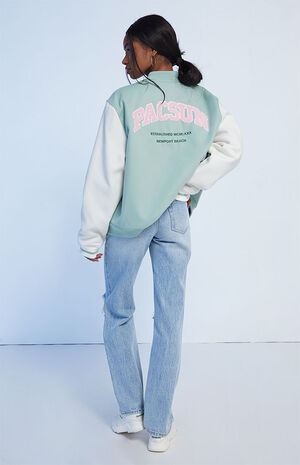 oversized college jacket