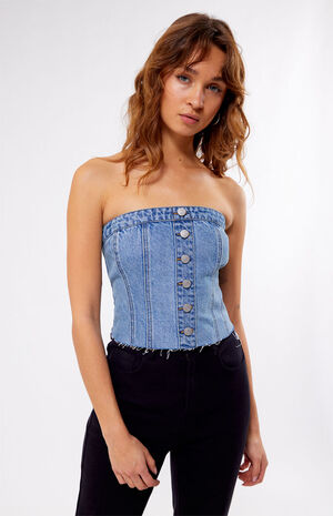 Pacsun Clemmie Denim Tube Top | PacSun
