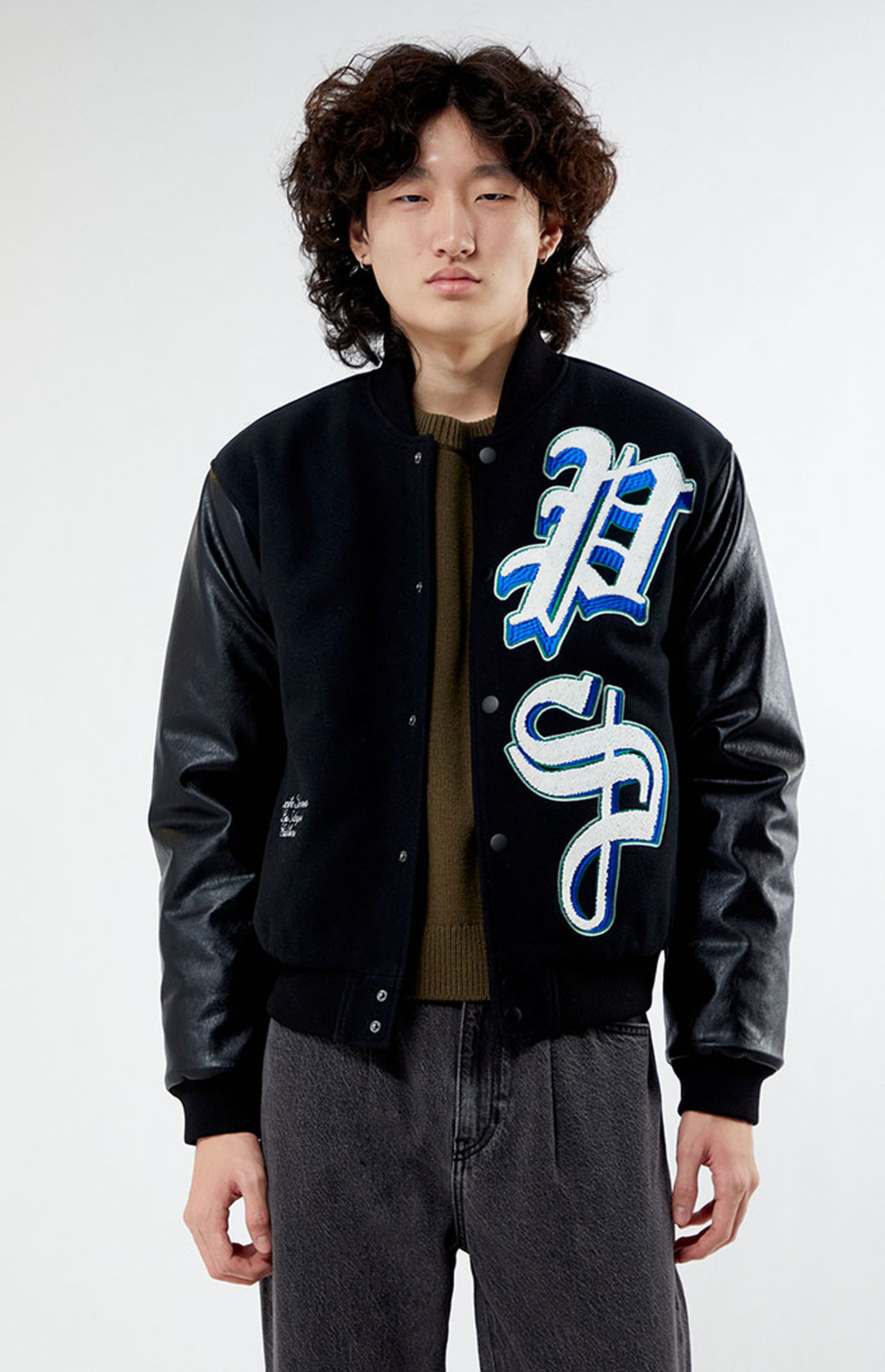 Pacsun Midnight Varsity Jacket | PacSun