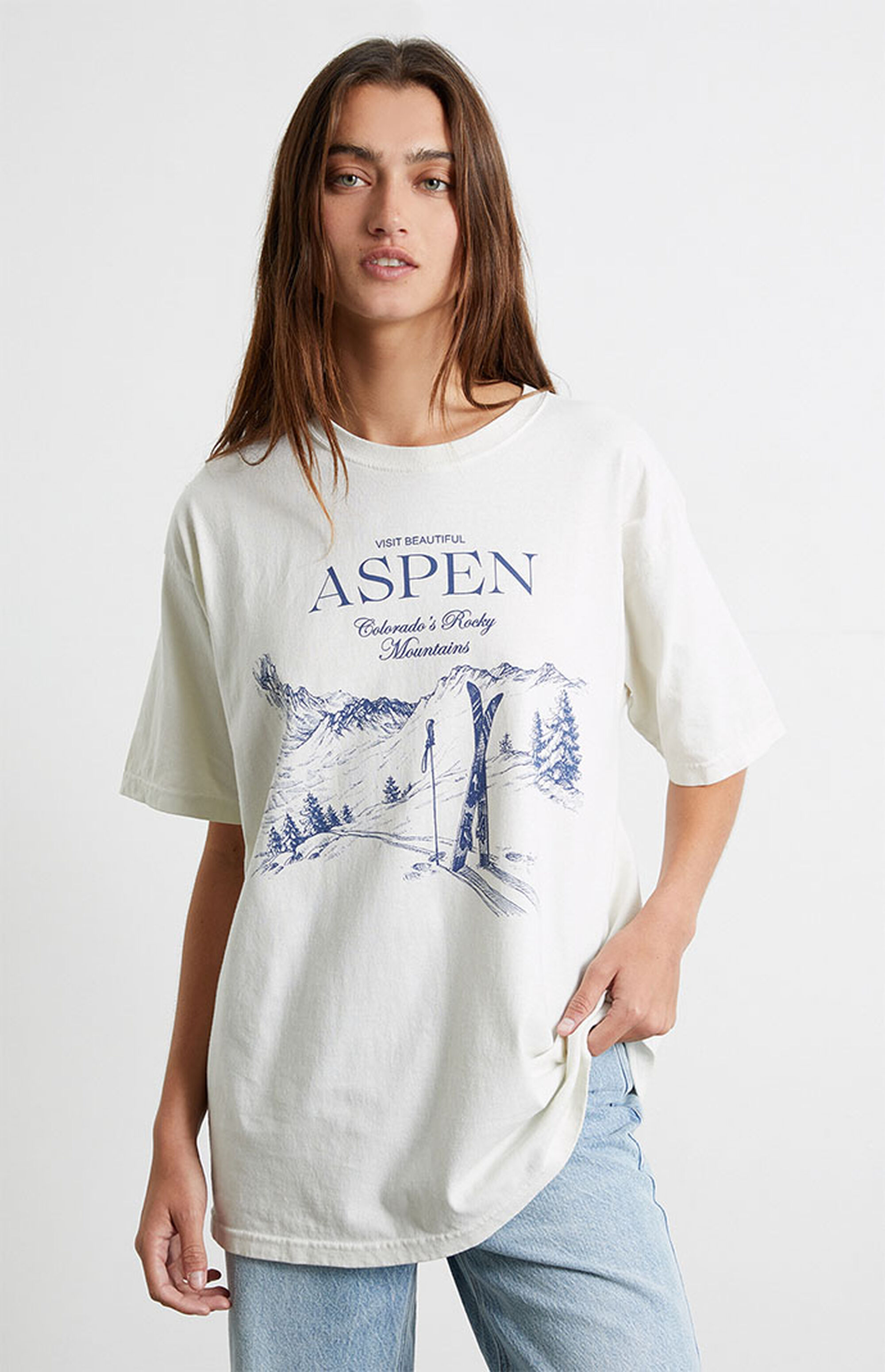 Golden Hour Aspen Skis Oversized T-Shirt | PacSun