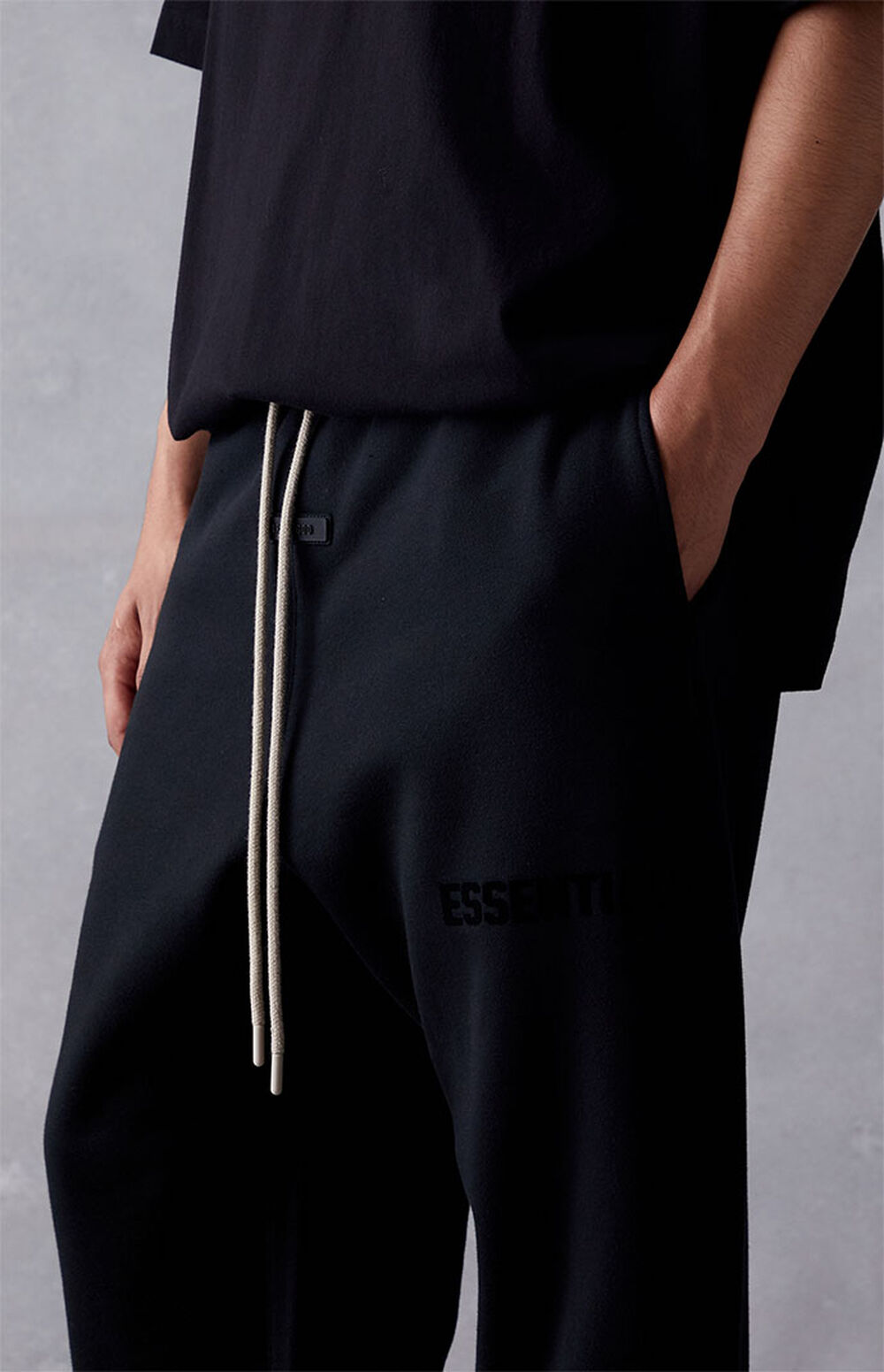 Fear of God Essentials Jet Black Sweatpants | PacSun