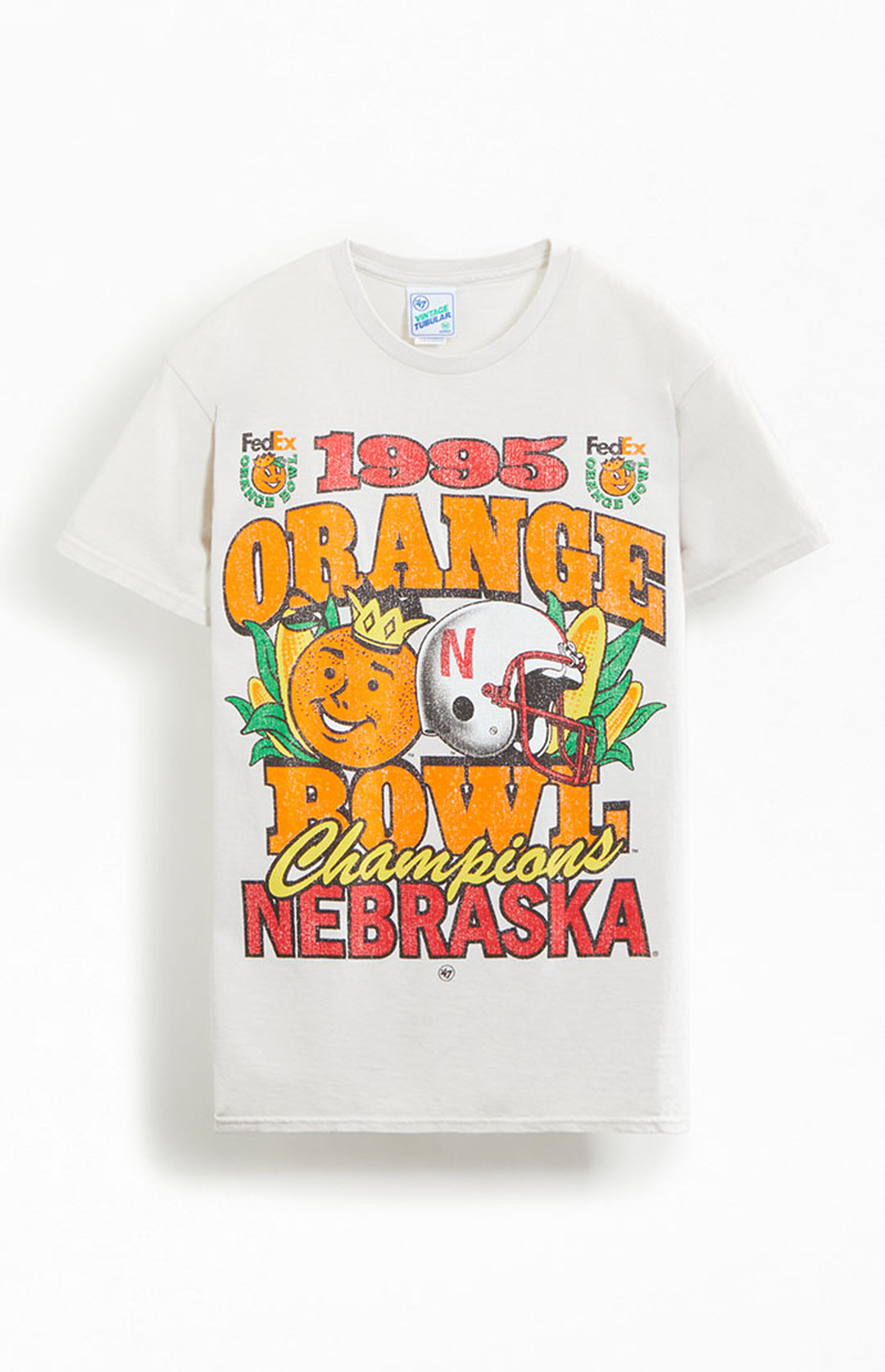 47 Brand 1995 Nebraska Orange Bowl Champions T-Shirt | Pacsun