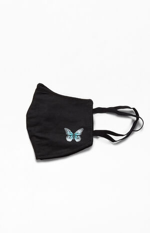 PacSun Blue Butterfly Face Mask | PacSun