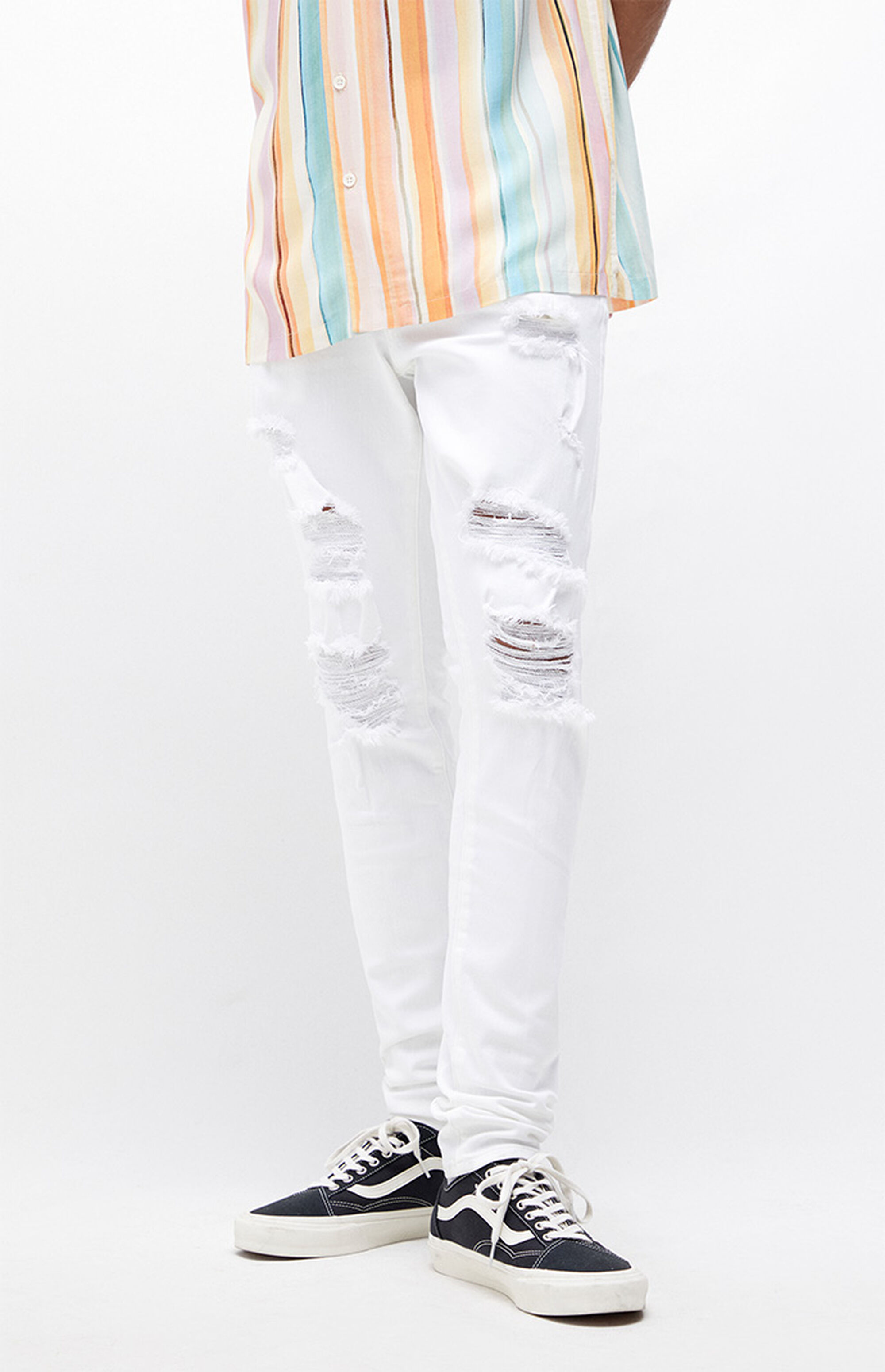 Pacsun Ripped Stacked Skinny Jeans | PacSun
