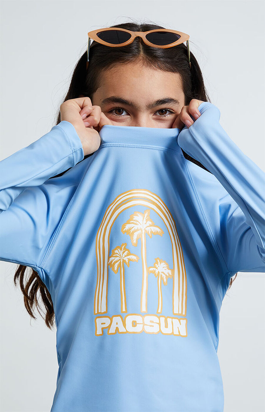 Pacsun Kids Blue Long Sleeve Rashguard | PacSun