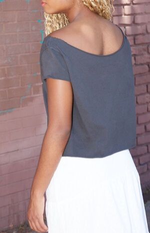 John Galt Robyn Amsterdam Off-The-Shoulder Top | PacSun