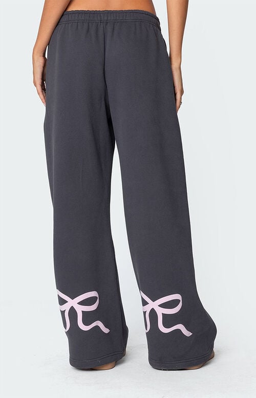 Edikted Bonney Bow Detail Sweatpants | Pacsun