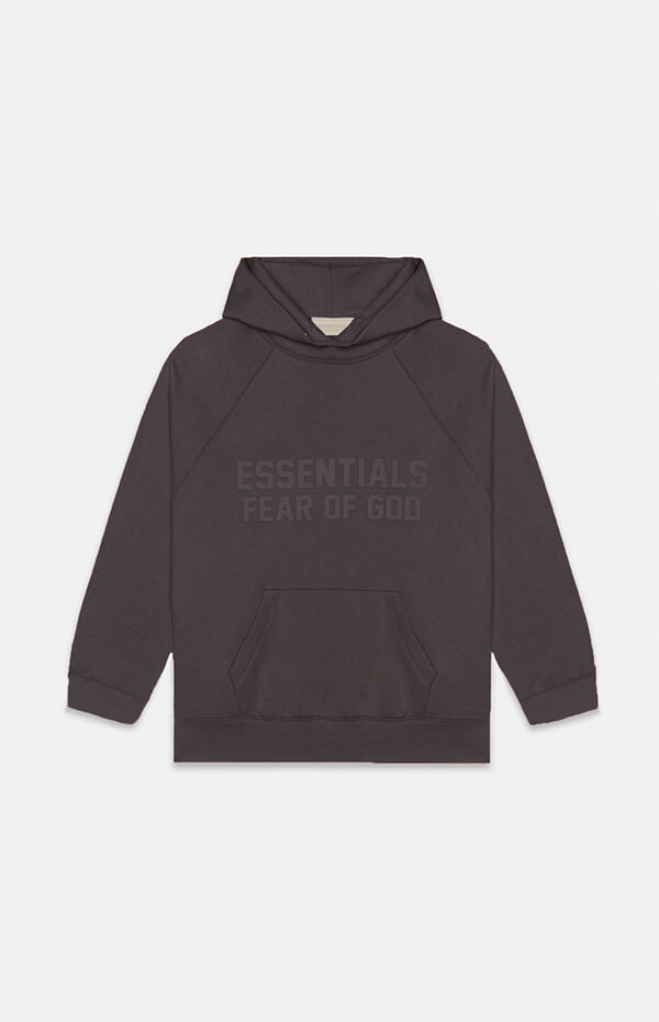 Fear of God ESSENTIALS Off Black Hoodie | PacSun