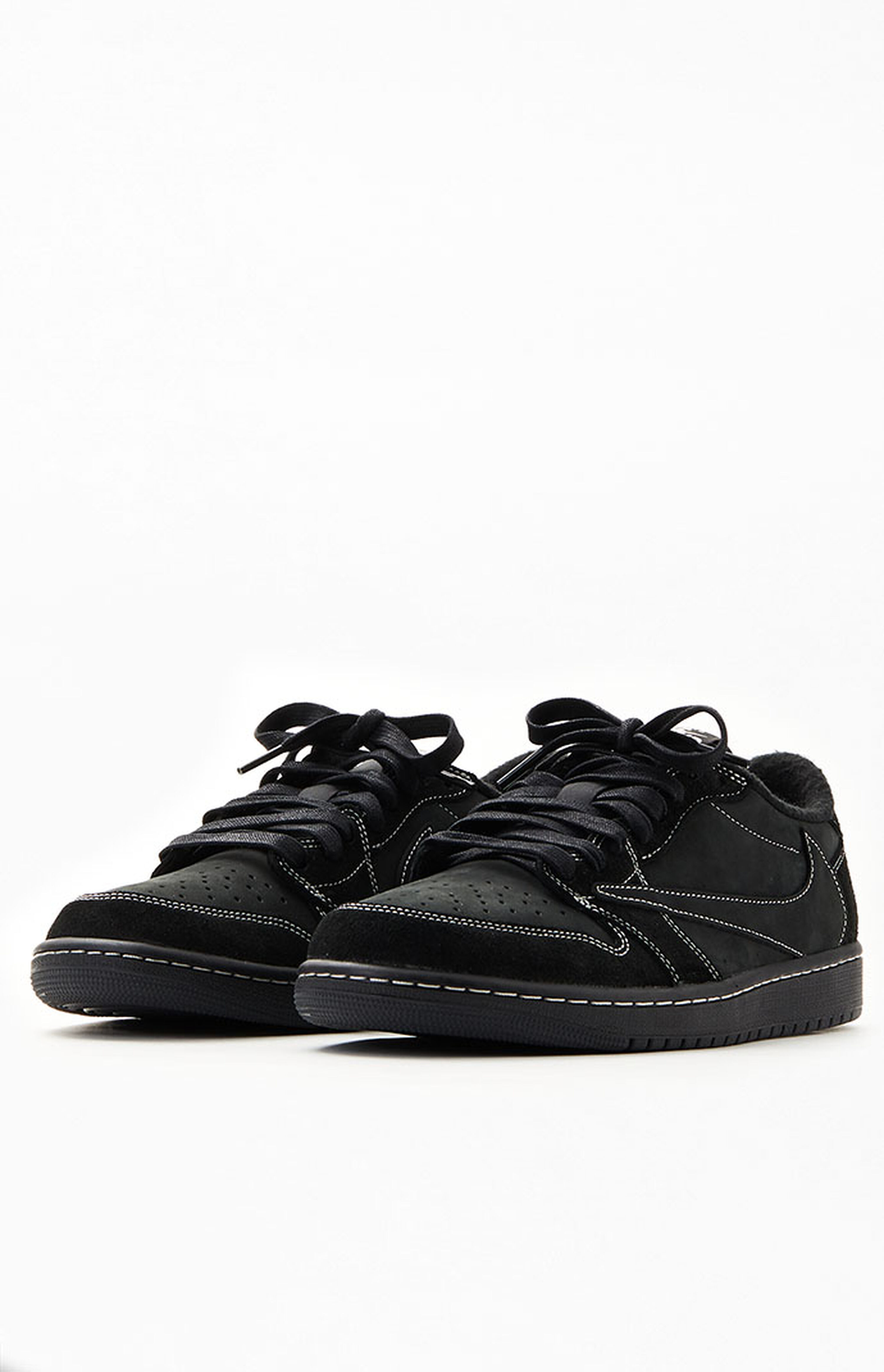 Air Jordan x Travis Scott 1 Low Black Phantom Shoes | PacSun