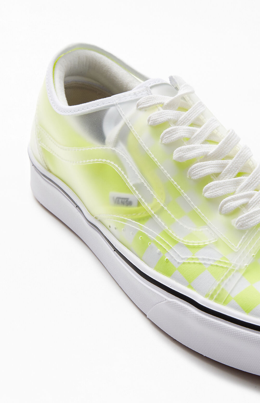 Vans Neon Yellow Checkerboard ComfyCush Slip-Skool Shoes | Pacsun