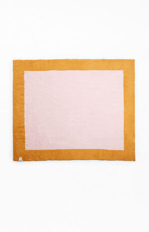 Shiraleah Yellow Rowan Reversible Border Throw Blanket | PacSun