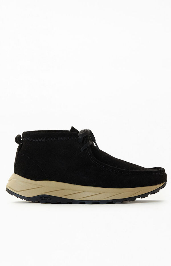 Clarks Black Suede Wallabee Eden Shoes | PacSun