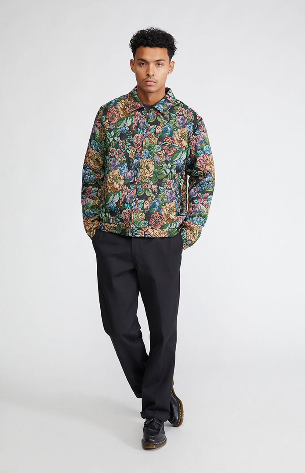 Pacsun Jacquard Floral Gas Jacket | PacSun
