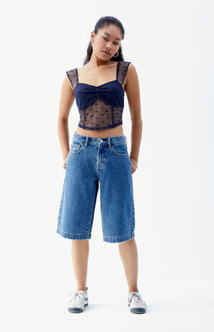 Pacsun Dark Indigo Extreme Denim Jorts | PacSun