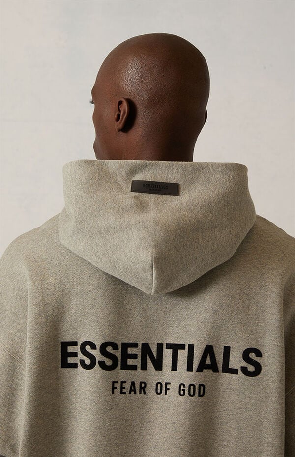 Fear of God ESSENTIALS Dark Oatmeal Hoodie | PacSun