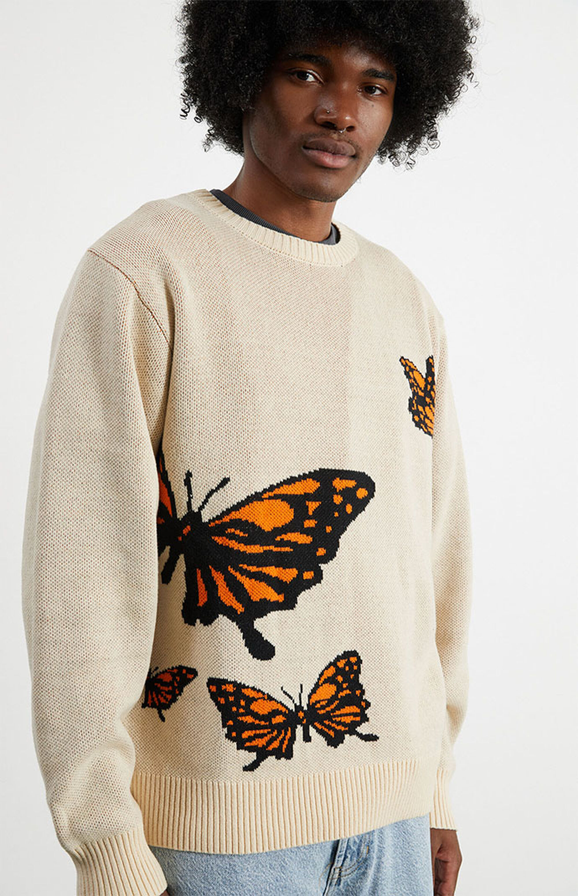 Pacsun Butterfly Crew Sweater | Pacsun