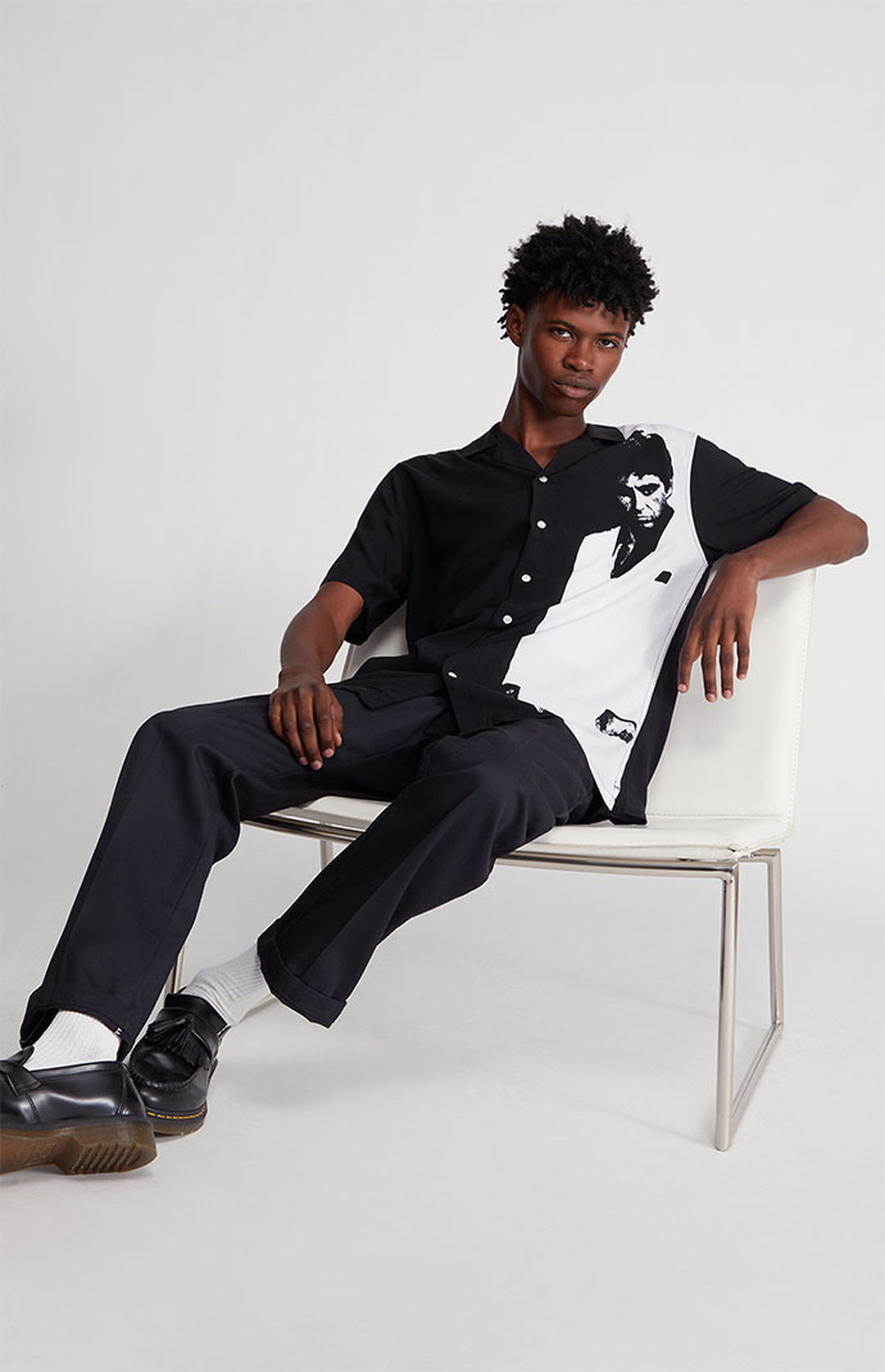 Pacsun Scarface Woven Camp Shirt | PacSun