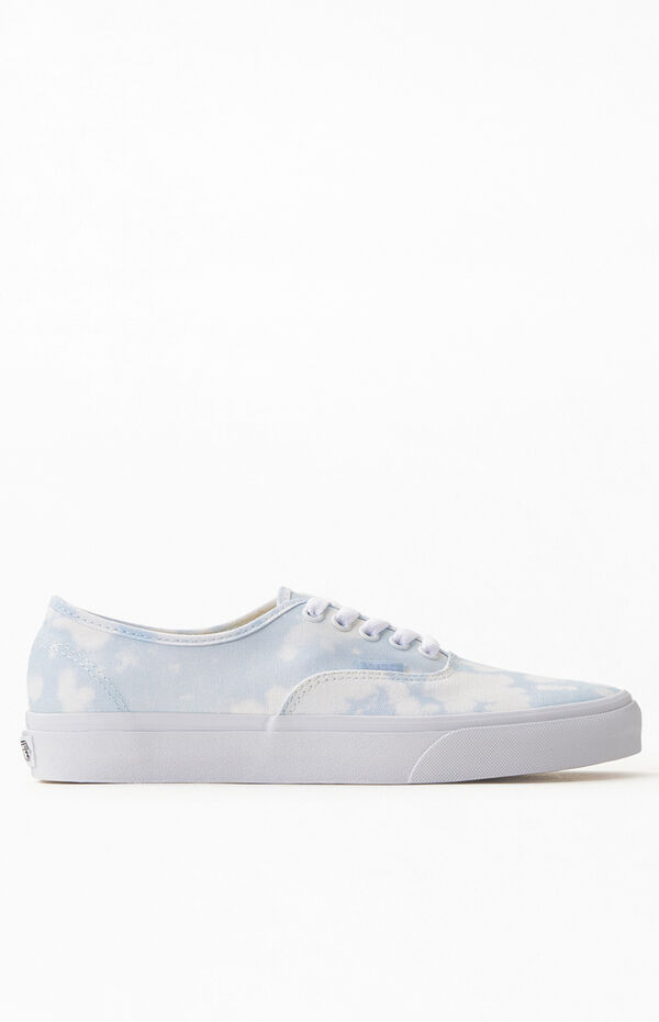 bleached blue vans