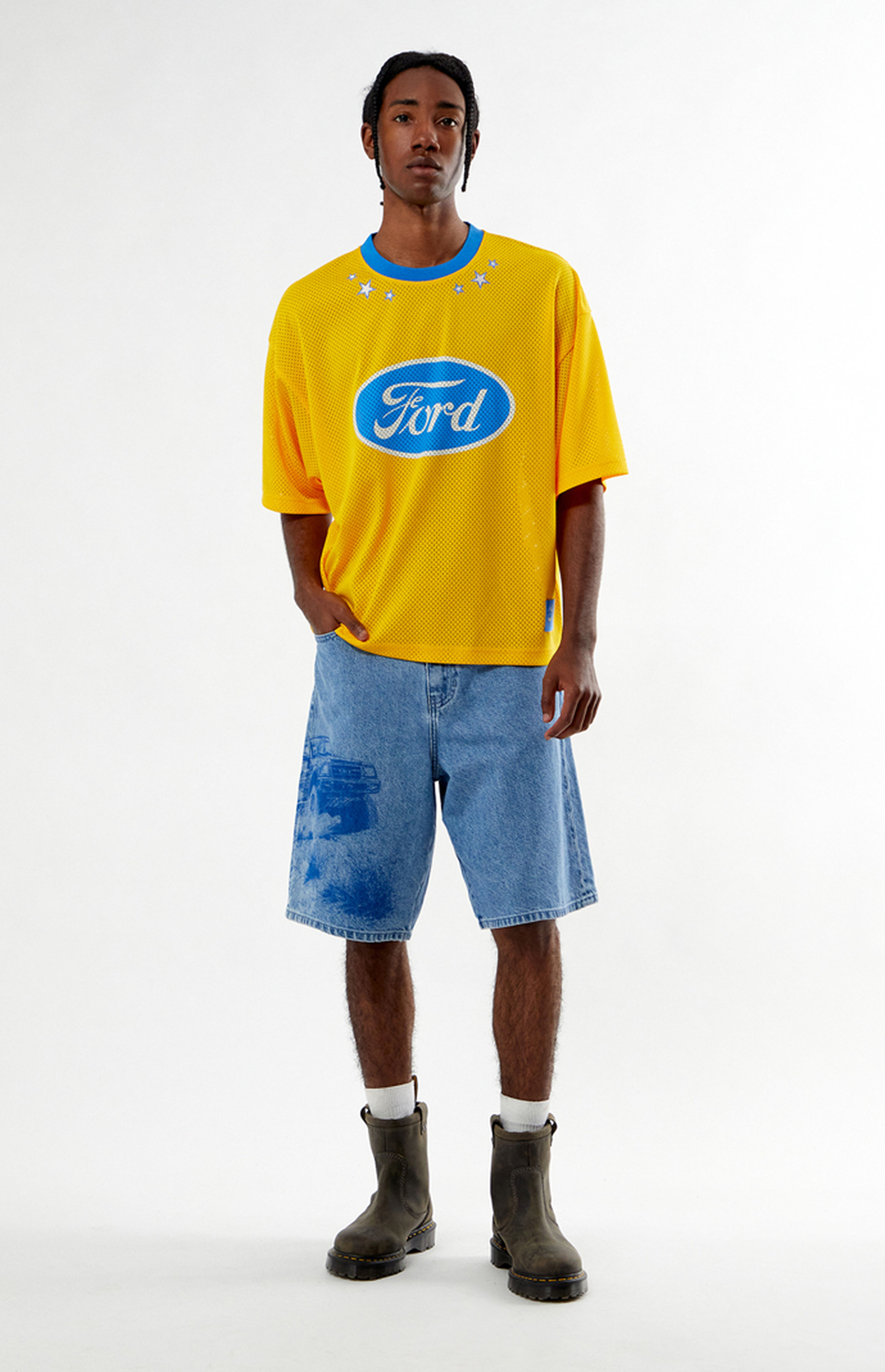 FORD Logo And Stars Mesh Jersey | PacSun