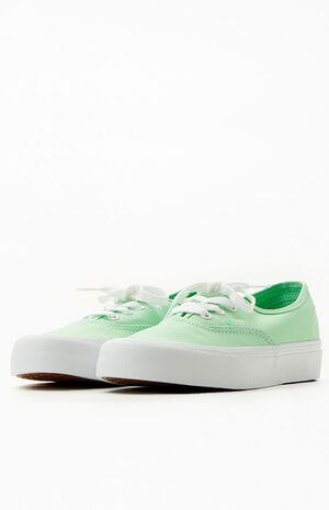 vans authentic light green