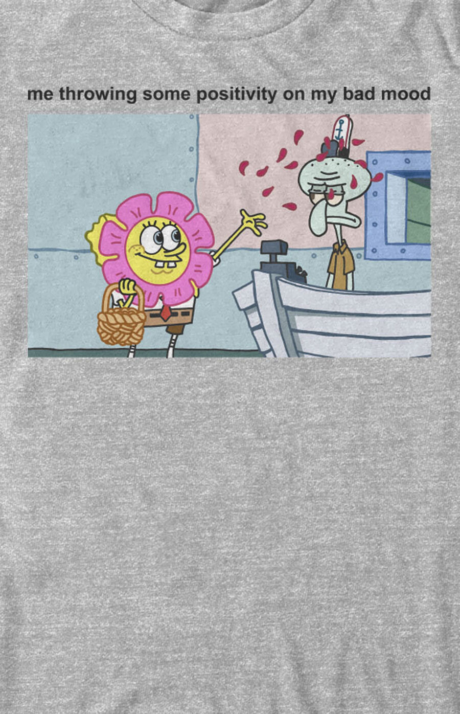 SpongeBob Positivity Meme T-Shirt | Pacsun