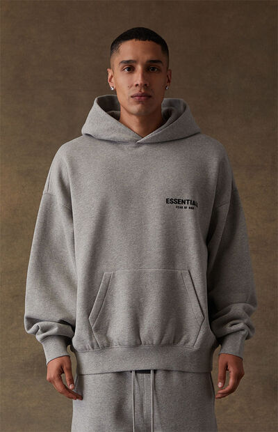 Fear Of God Essentials Dark Oatmeal Hoodie Pacsun