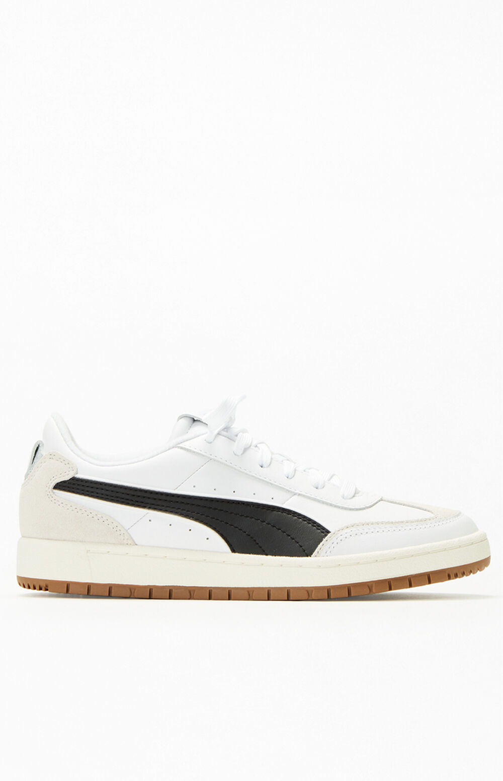 Puma Women's White & Black Premier Court Sneakers | PacSun