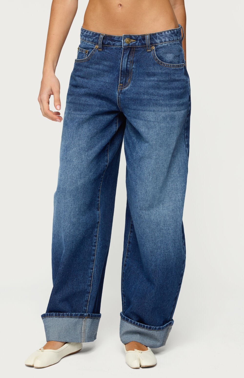 Edikted Kella Extra Oversized Low Rise Jeans | Pacsun