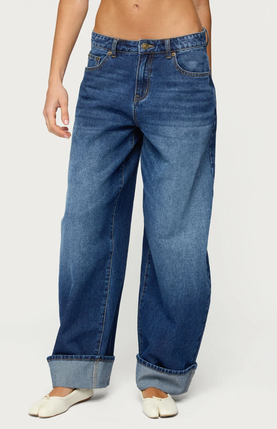 Edikted Kella Extra Oversized Low Rise Jeans | Pacsun