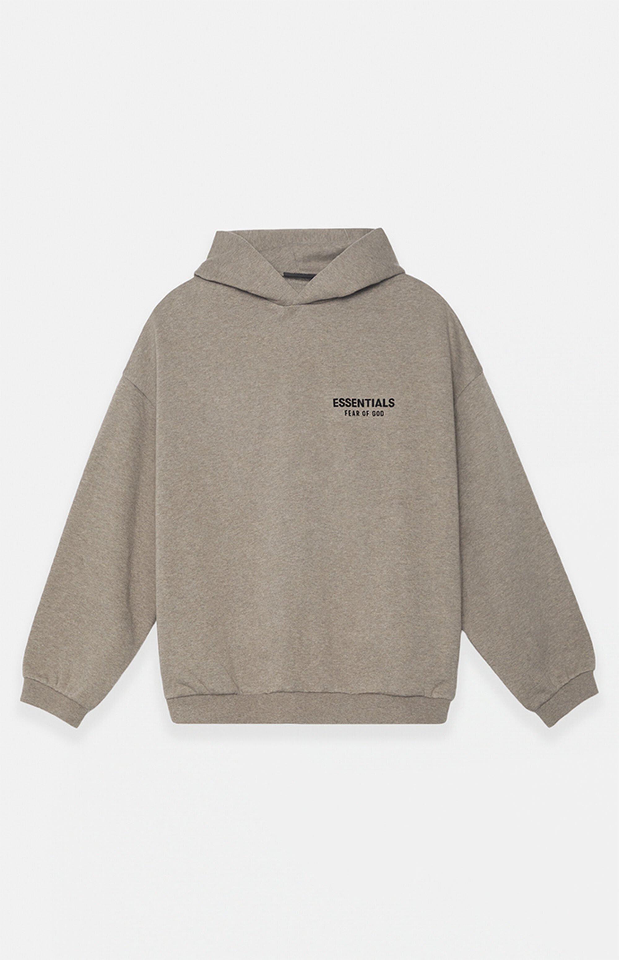 Fear of God ESSENTIALS Heather Grey Fleece Hoodie | PacSun