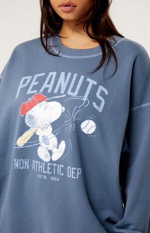 Peanuts Snoopy Swing Oversized Crew Neck Sweatshirt | PacSun
