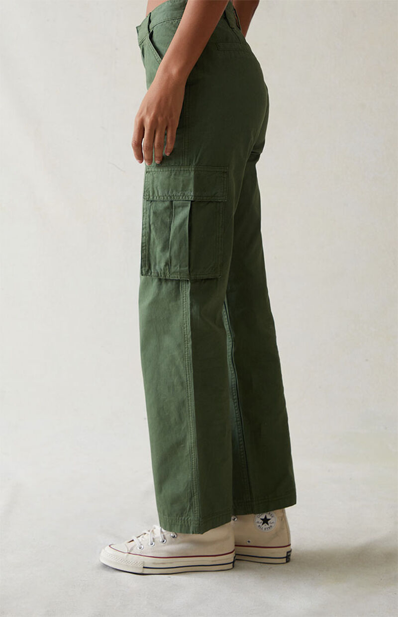 Pacsun Green Utility Straight Leg Cargo Pants | PacSun