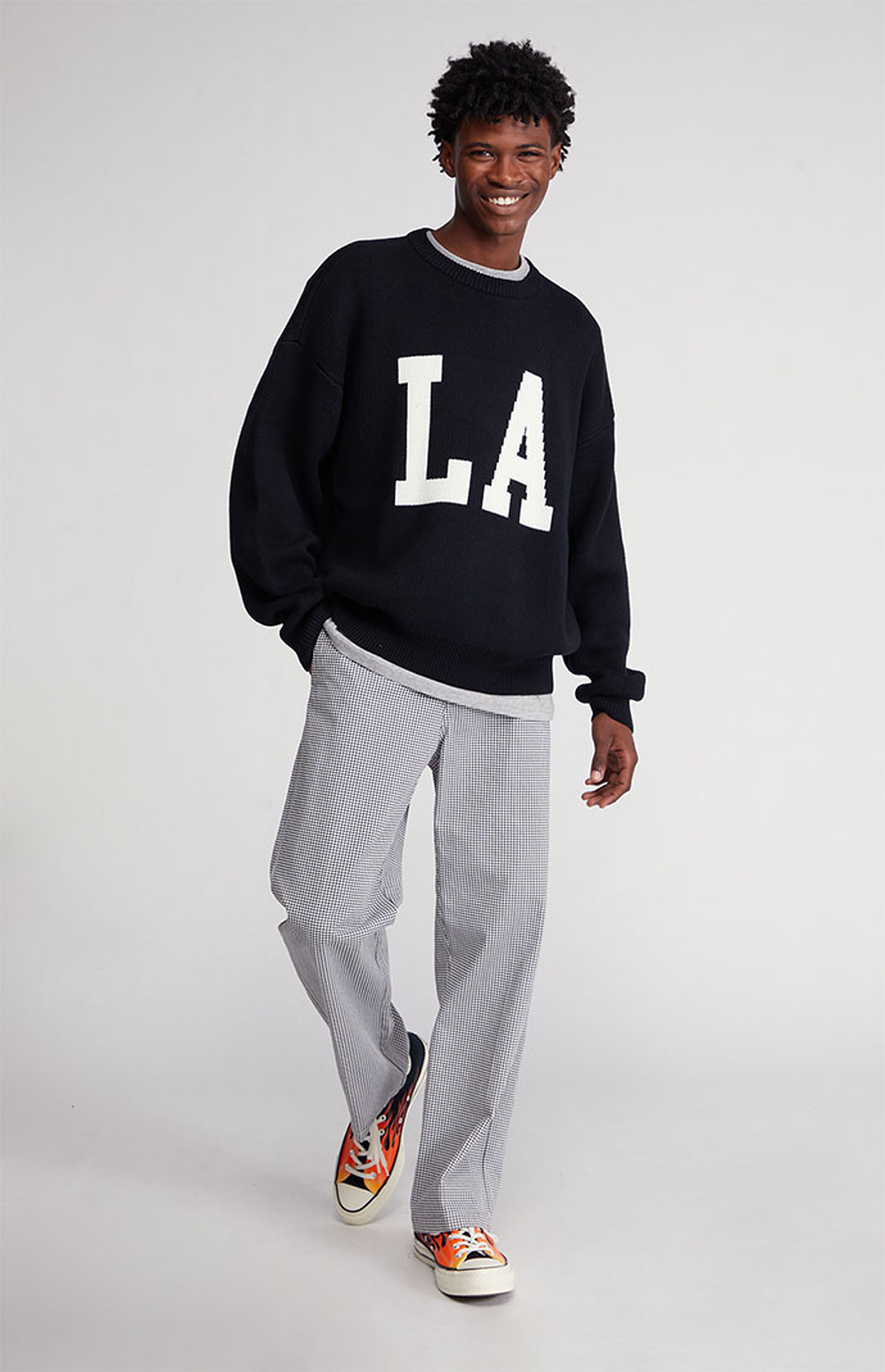 Pacsun LA Fashion Knit Crew Neck Sweater | PacSun