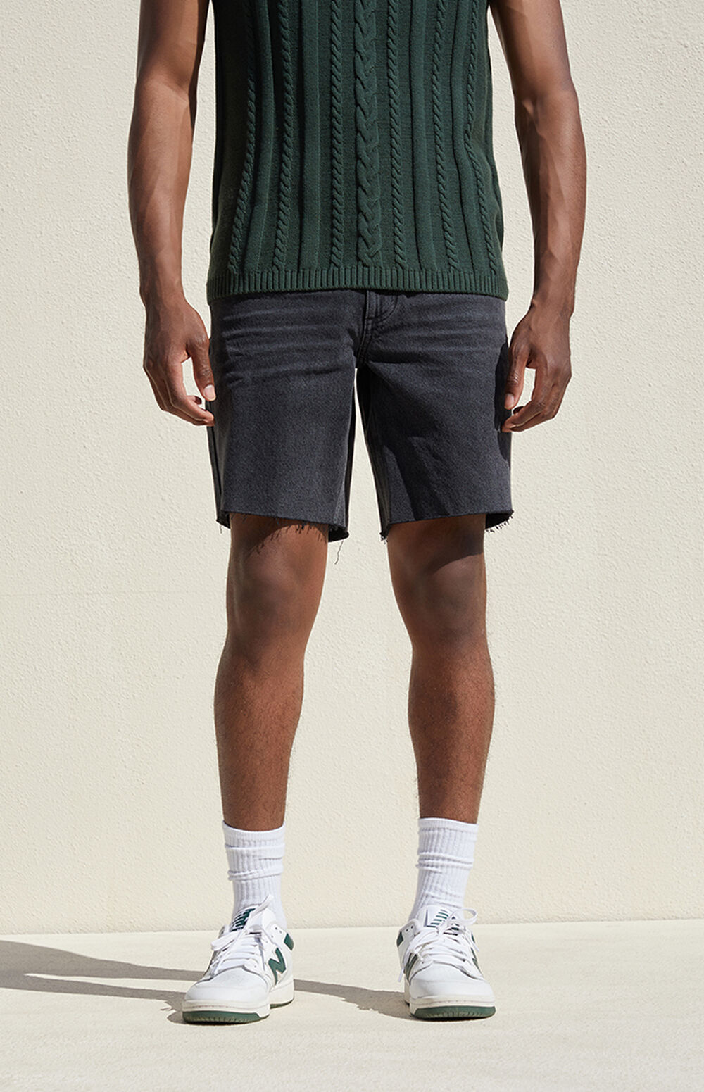 Pacsun Eco Black Cut Off Denim Shorts | PacSun