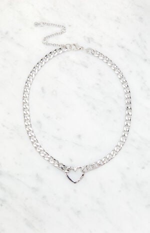 LA Hearts Heart Cuban Chain Necklace | PacSun