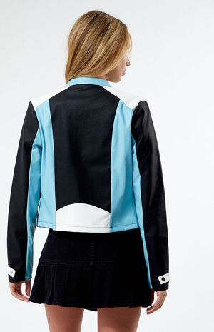 Daisy Street Colorblock Faux Leather Moto Jacket | PacSun