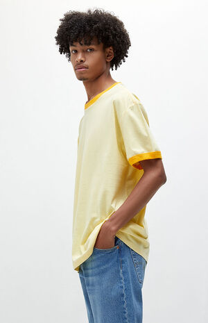 Pacsun Yellow Ringer T-Shirt | PacSun