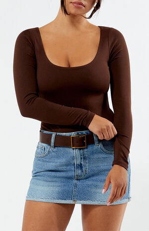 Contour Long Sleeve Bodysuit | PacSun