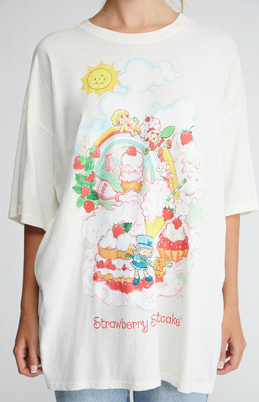Strawberry Shortcake Sundaes Oversized T-Shirt | PacSun