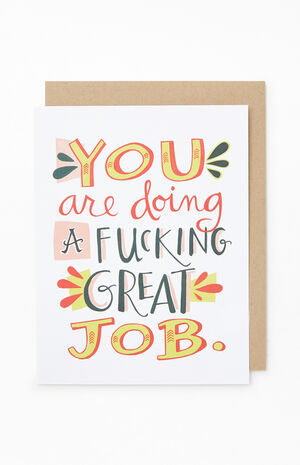 KNOCK KNOCK Great Job Greeting Card | PacSun