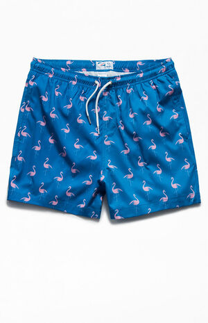 Bermies Eco Crazy Flamingo Short 13" Swim Trunks | PacSun