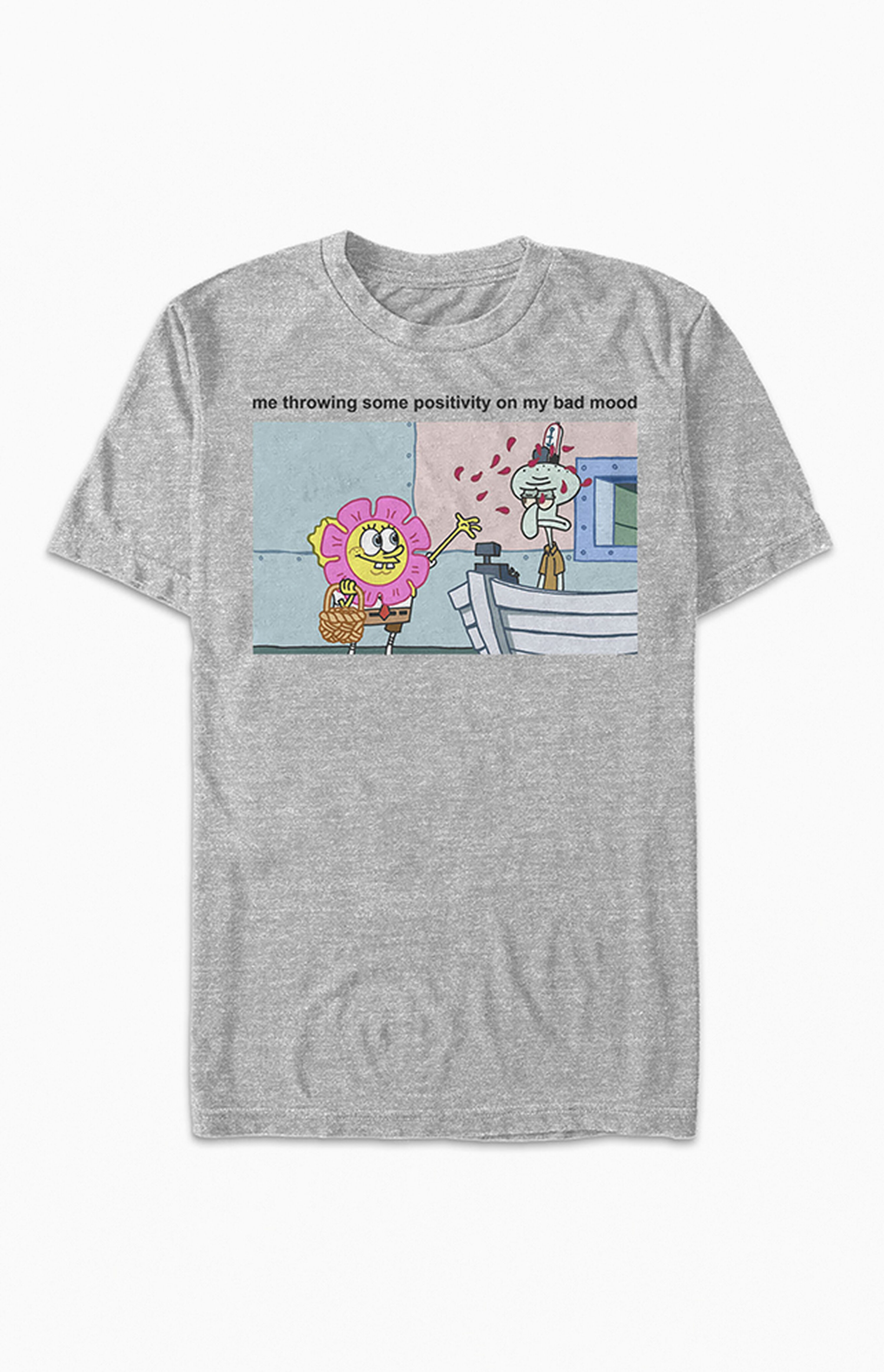 SpongeBob Positivity Meme T-Shirt | Pacsun