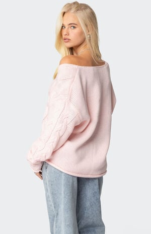 oversized cable knit