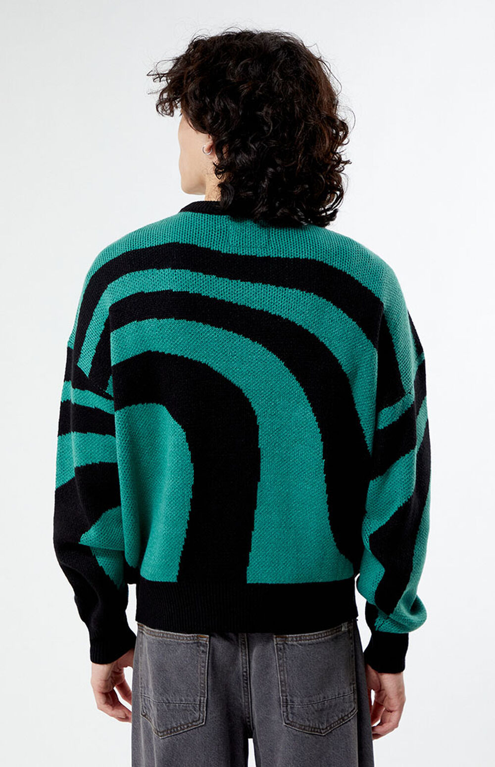 Pacsun Green Warped Crew Sweater | PacSun